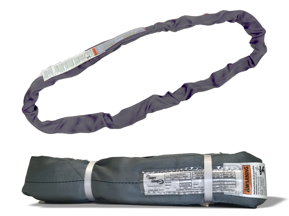 SL-320, GREY POLYESTER ROUND SLING